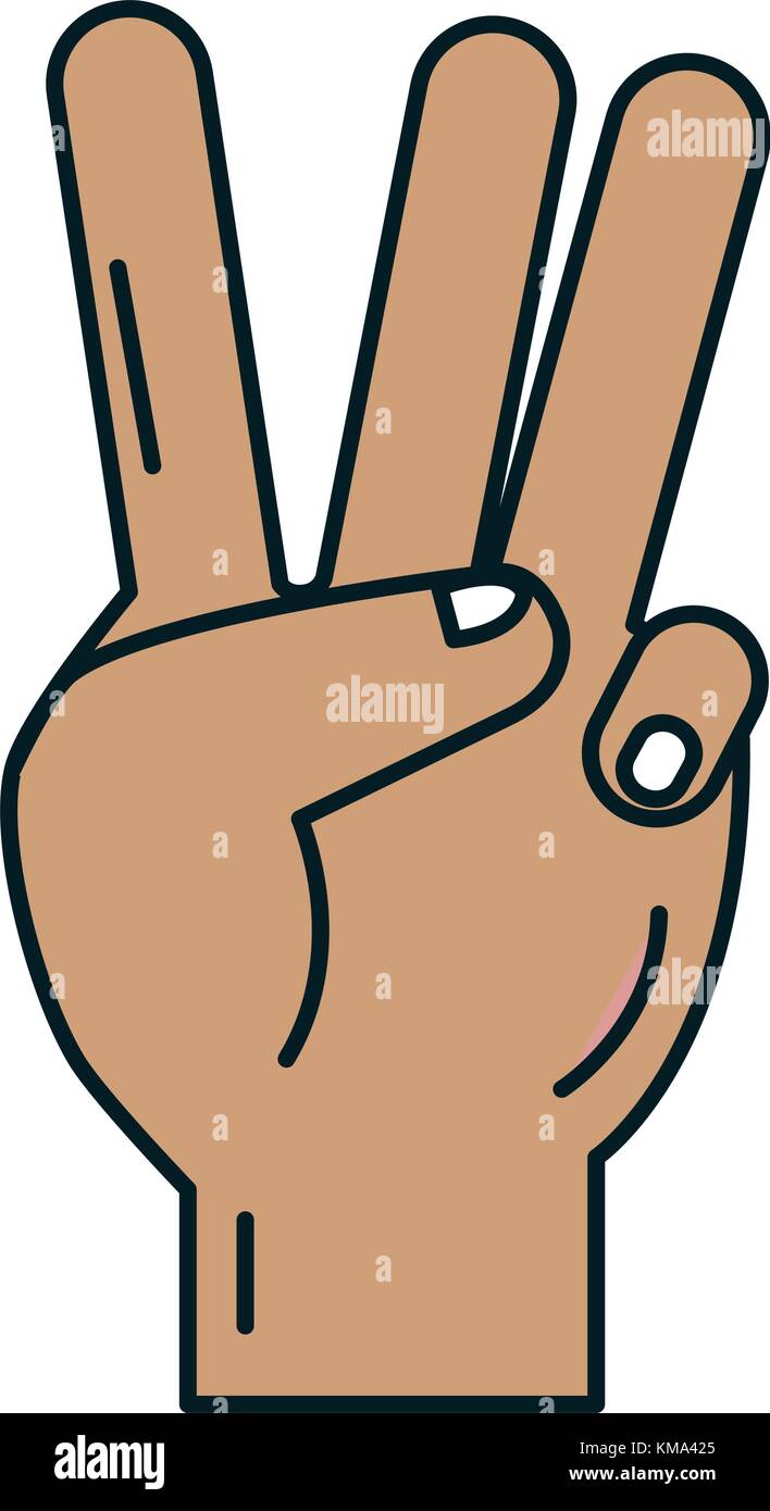 3 Fingers Clipart