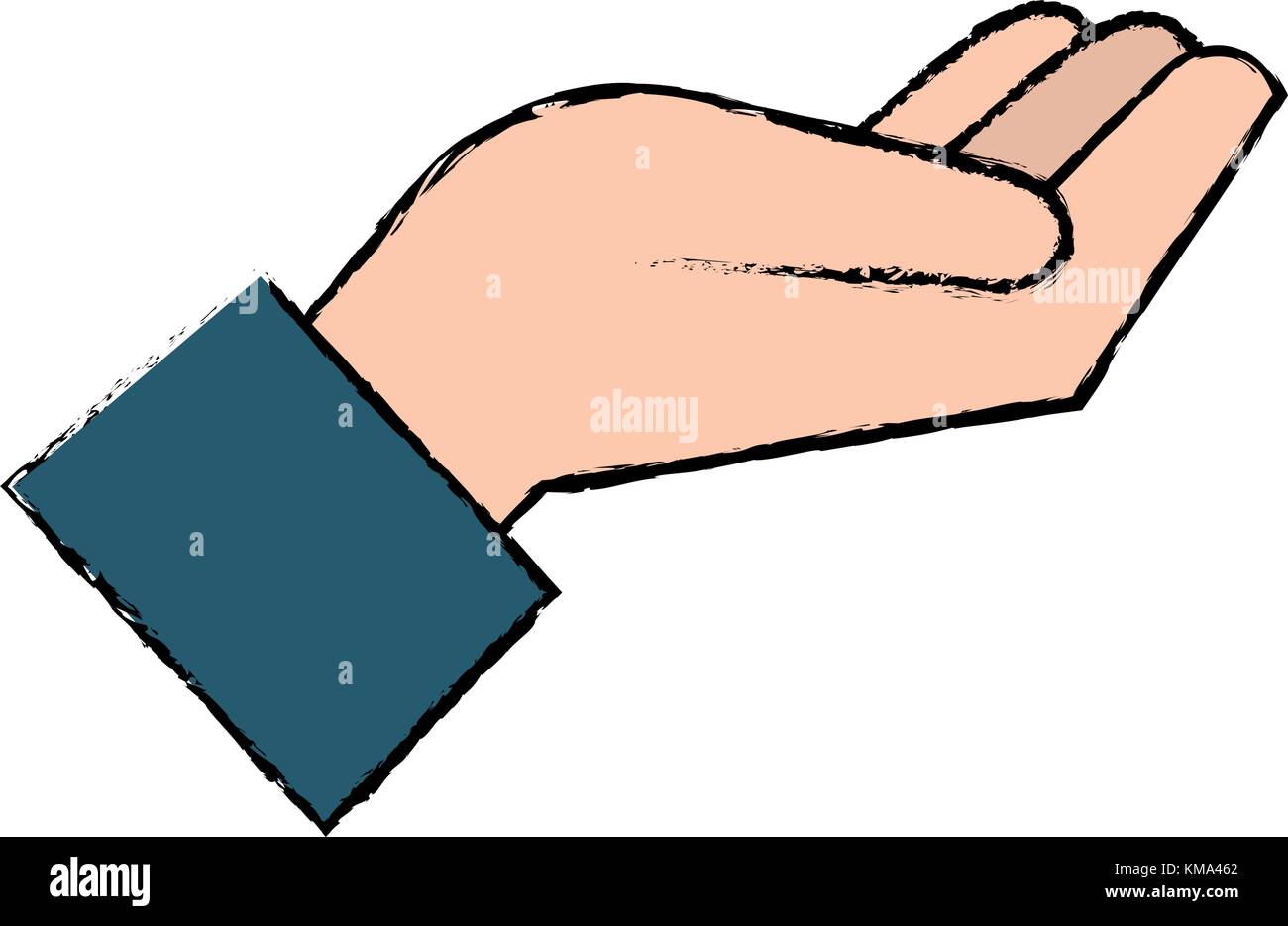 hand receiving isolated icon vector illustration design Stock Vector ...