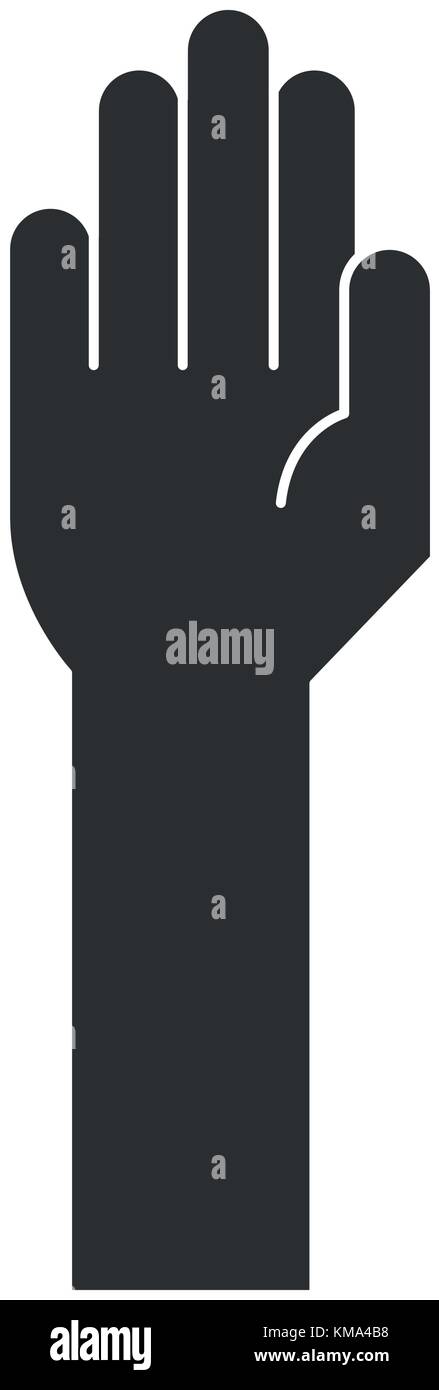 hand human isolated icon vector illustration design Stock Vector Image ...