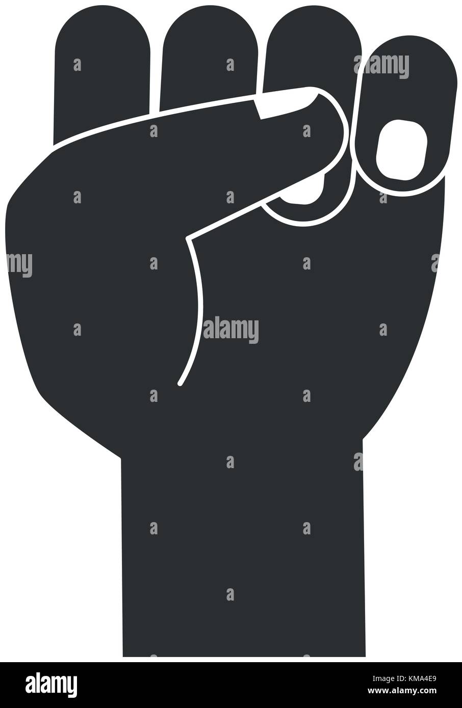 hand up fist icon vector illustration design Stock Vector Image & Art ...