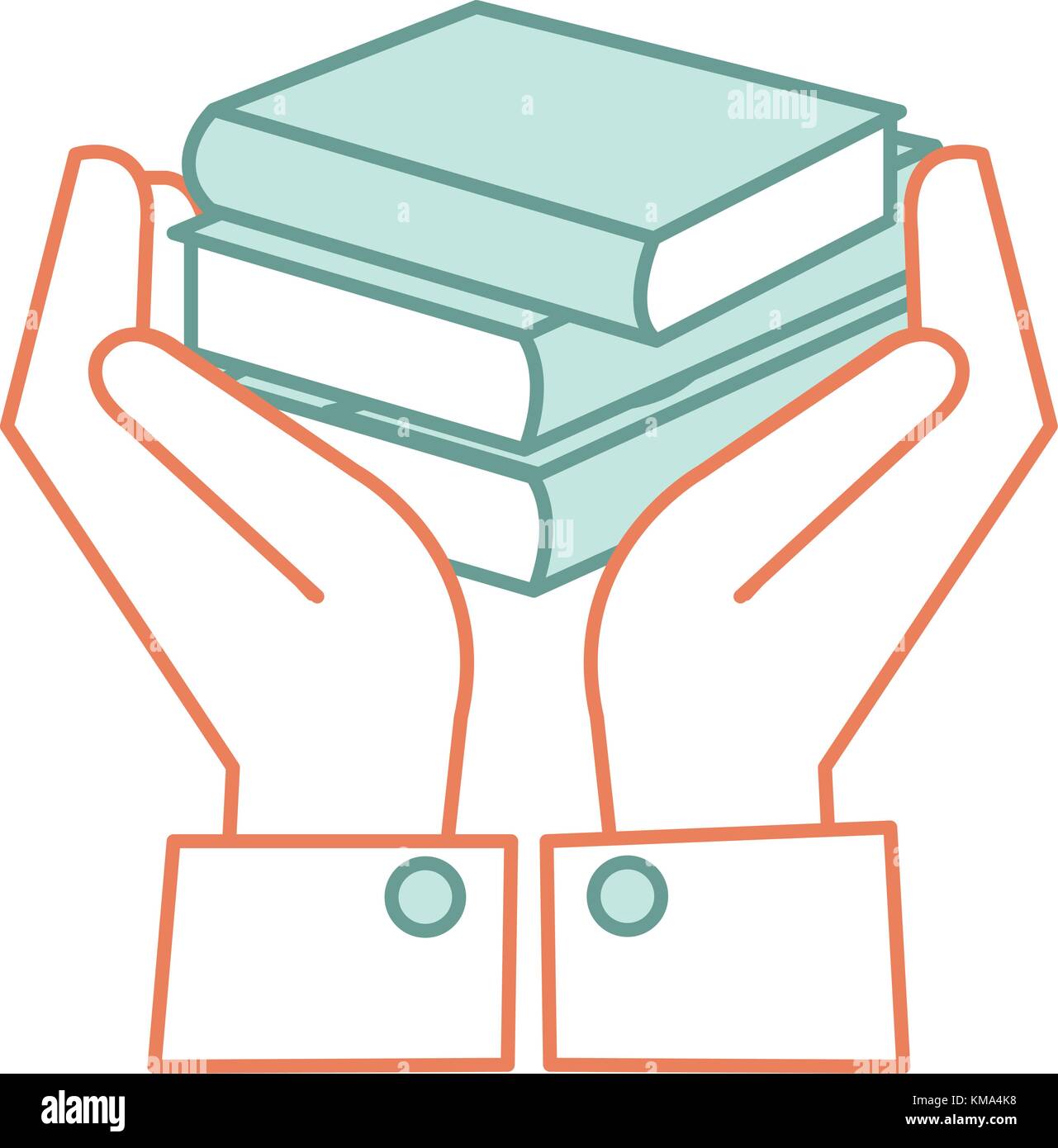 hands with books icon vector illustration design Stock Vector Image ...