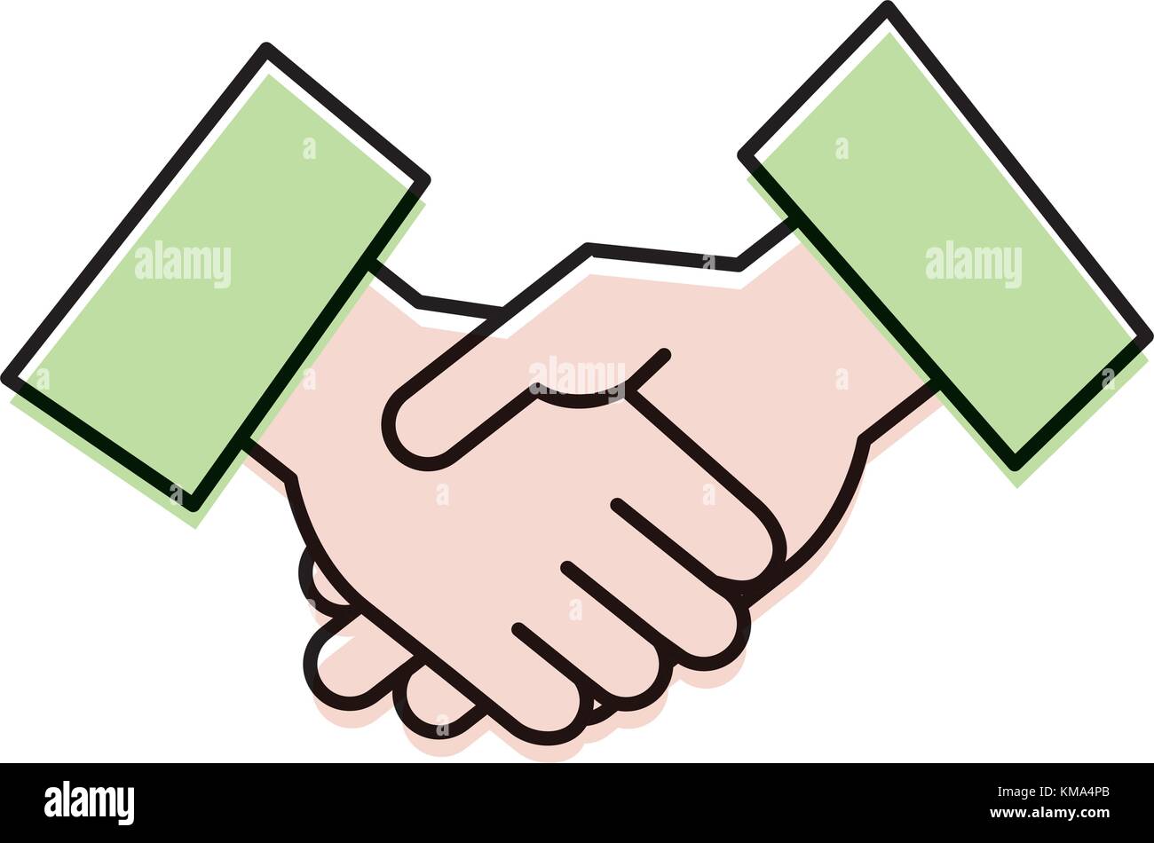 hands done deal isolated icon vector illustration design Stock Vector ...