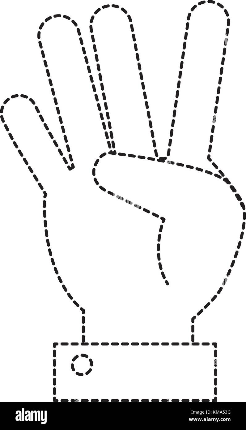 hand counting four on fingers vector illustration design Stock Vector ...