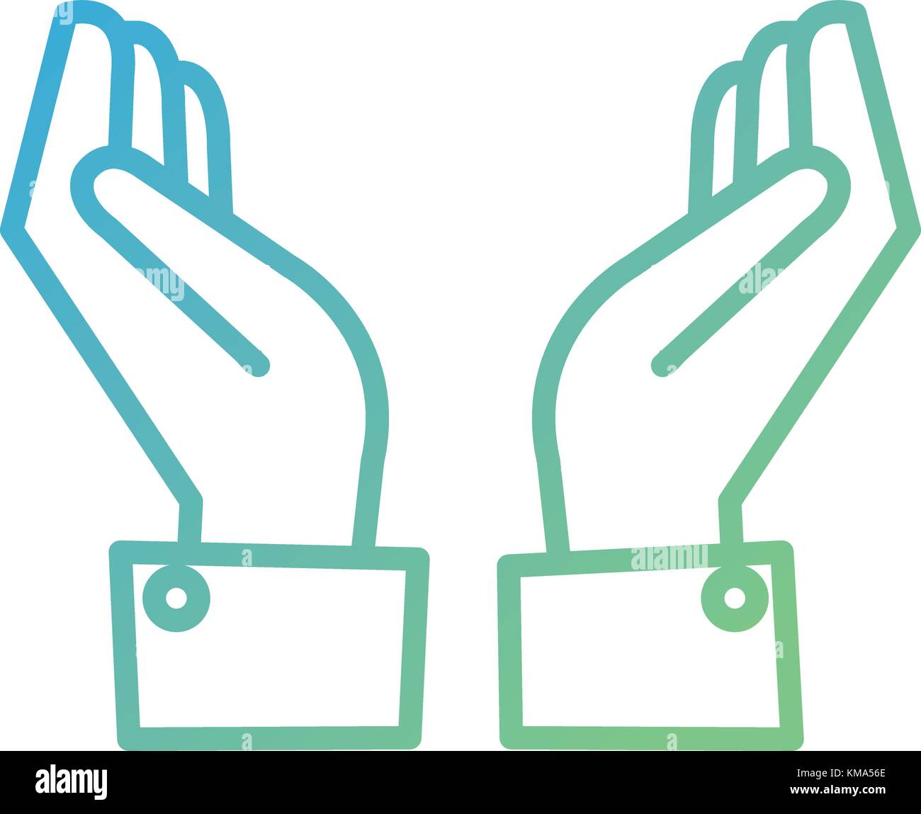 Hands protected isolated icon hi-res stock photography and images - Alamy