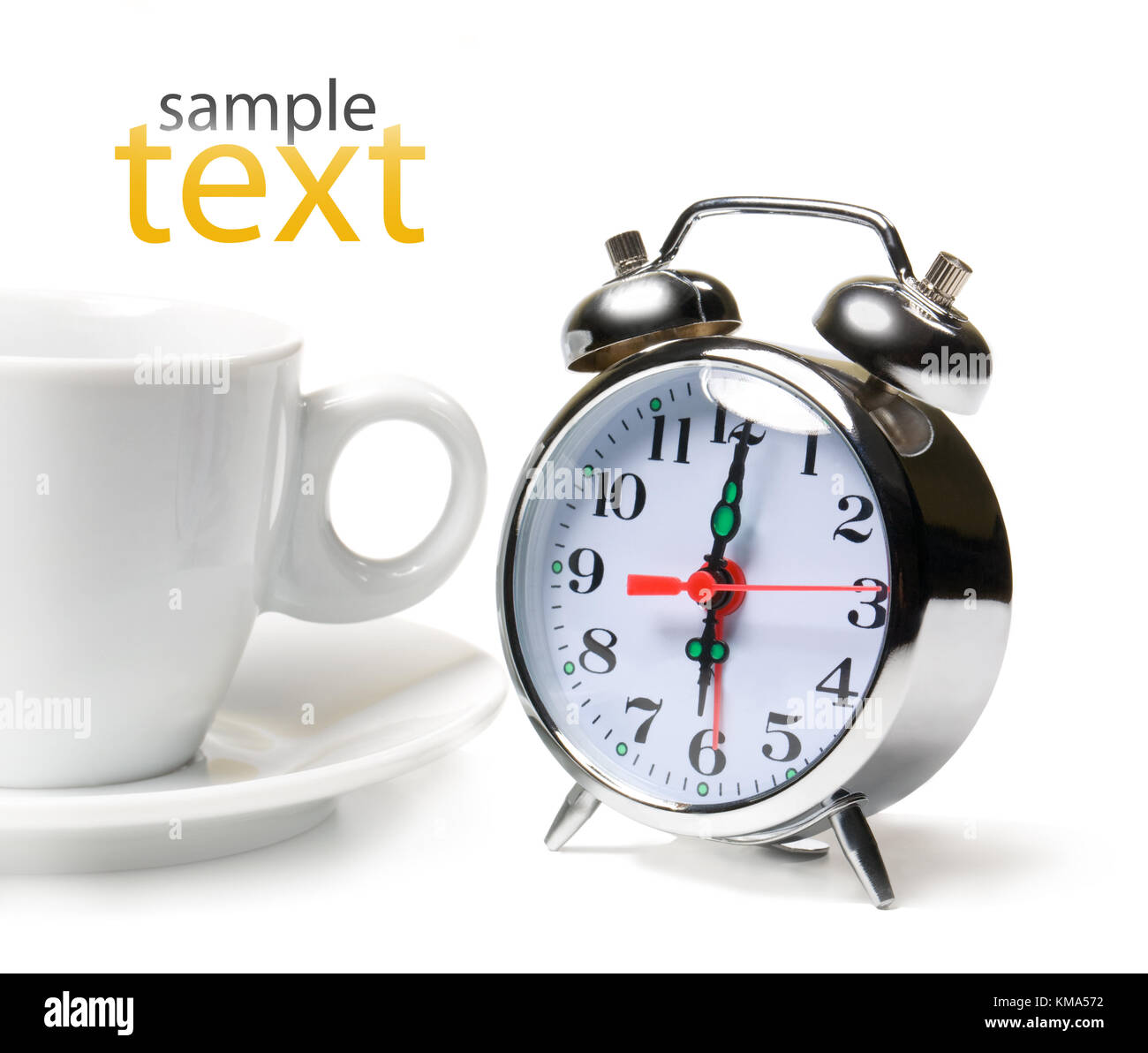 break for coffee isolated on white background Stock Photo - Alamy