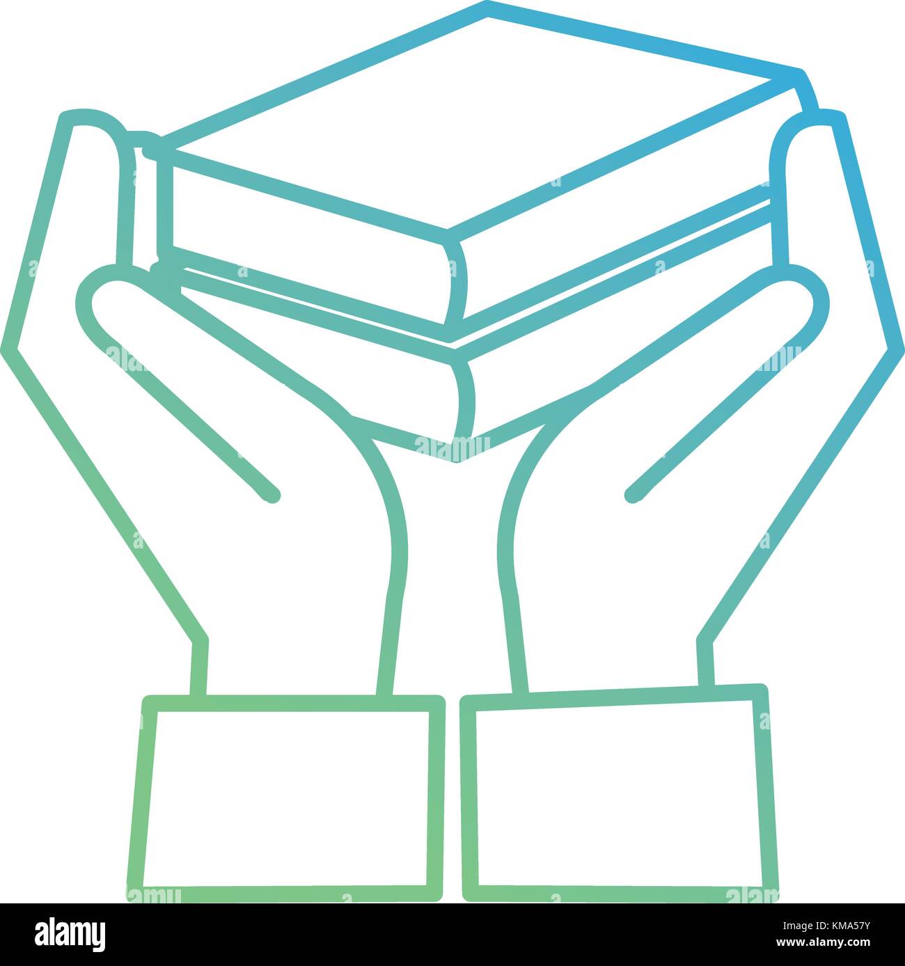 hands with books icon vector illustration design Stock Vector Image ...