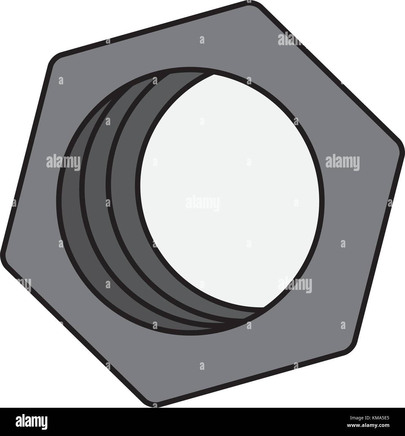 Hex fastener Stock Vector Images - Alamy