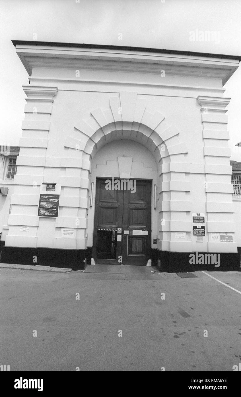 Facade of HMP Winchester, a typical Victorian architectural design ...