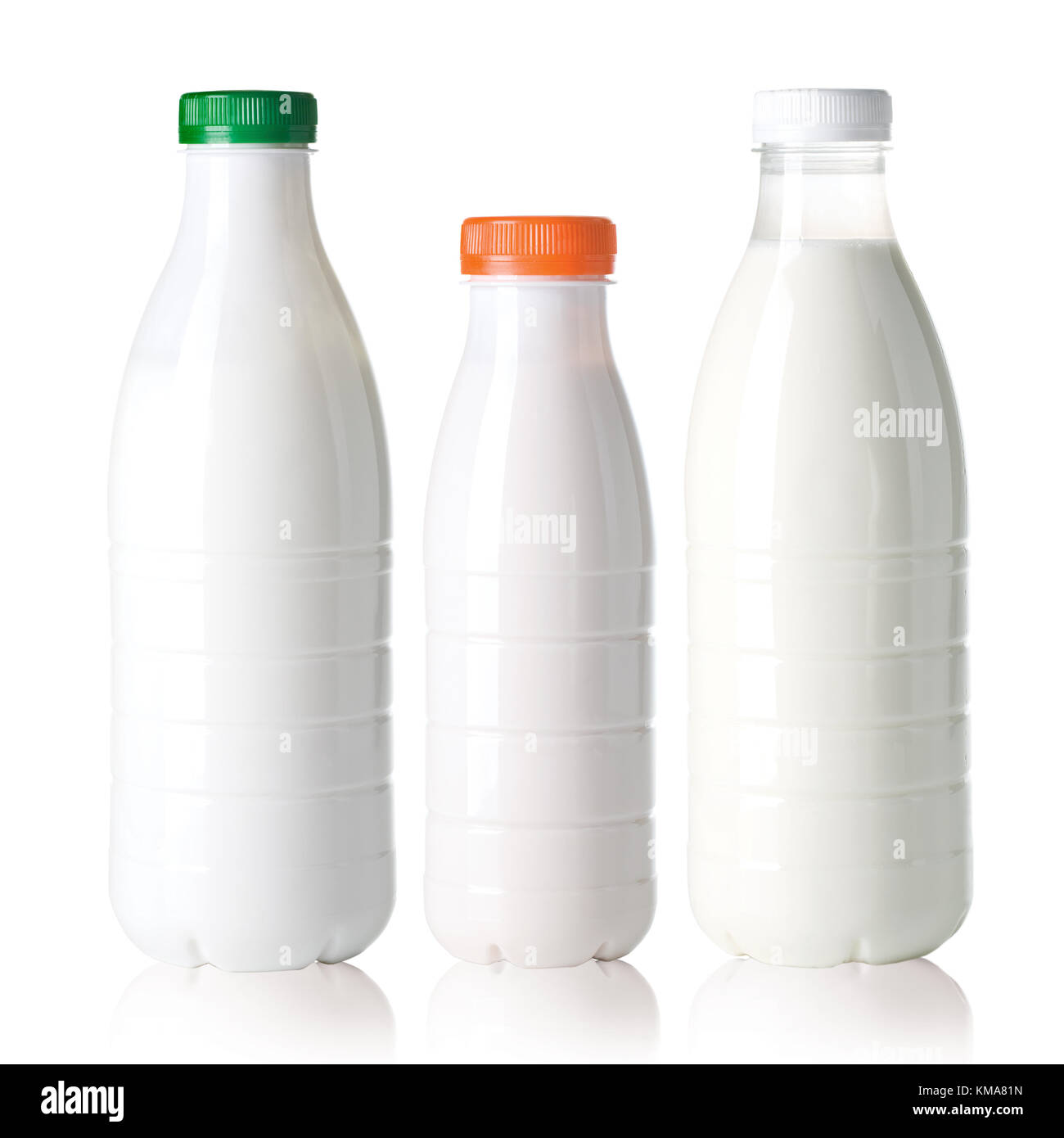 White milk bottle isolated on white background Stock Photo - Alamy