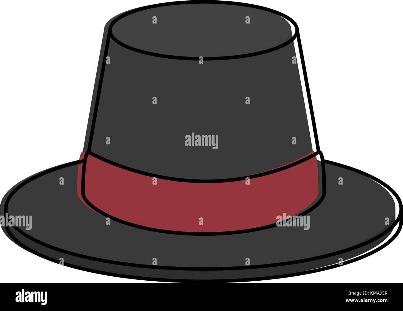 thanksgiving hat isolated icon vector illustration design Stock Vector ...