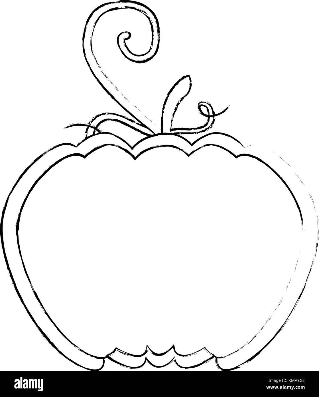 half pumpkin fresh isolated icon vector illustration design Stock ...