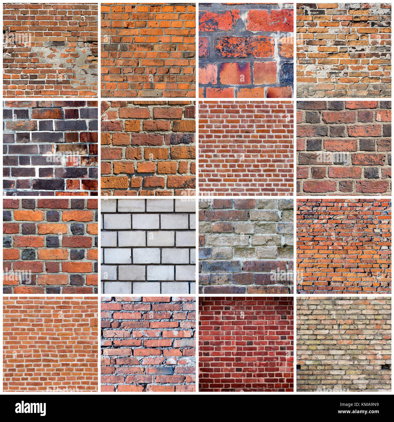 Big collection of brick texture backgrounds Stock Photo - Alamy