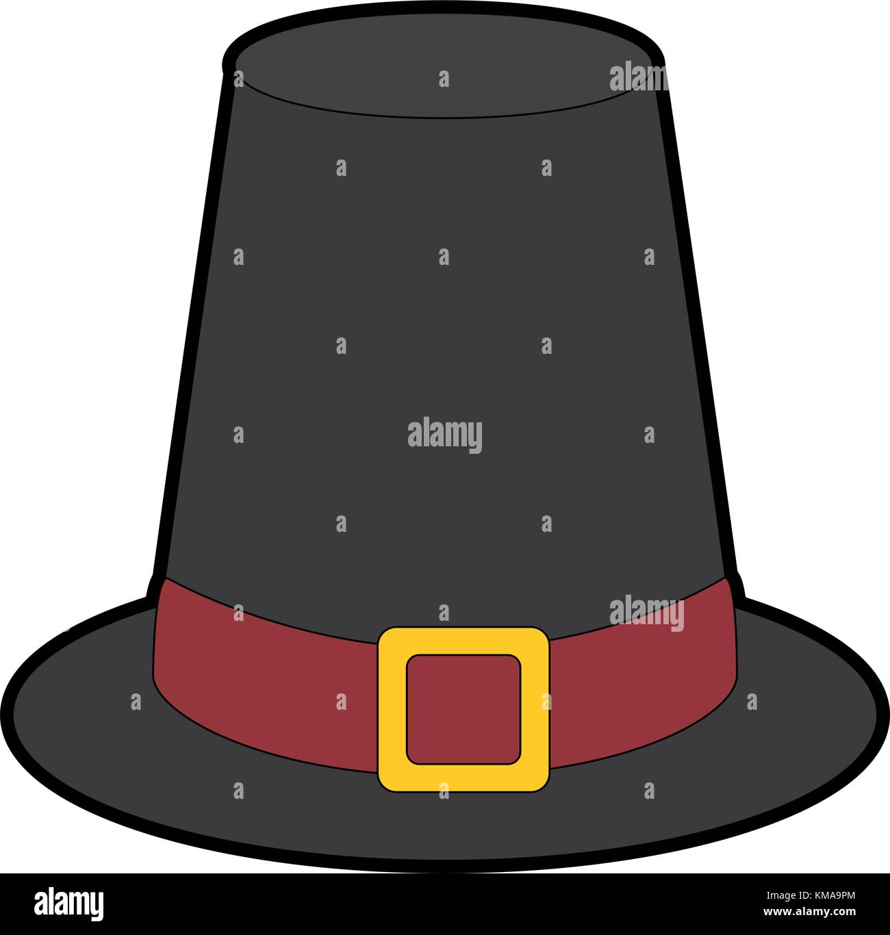 thanksgiving hat isolated icon vector illustration design Stock Vector ...