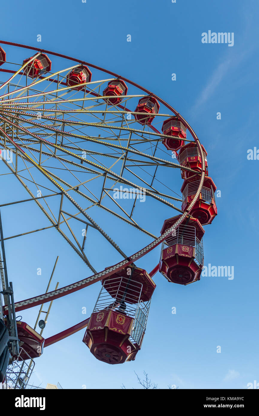 Ferris wheel at Glow Cork, the Christmas event in Cork, Ireland with ...