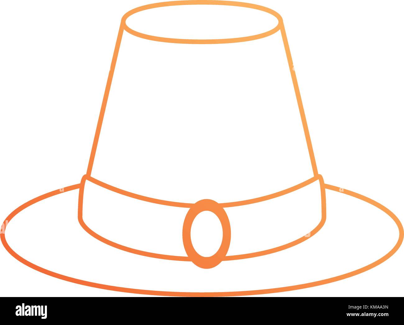 thanksgiving hat isolated icon vector illustration design Stock Vector ...