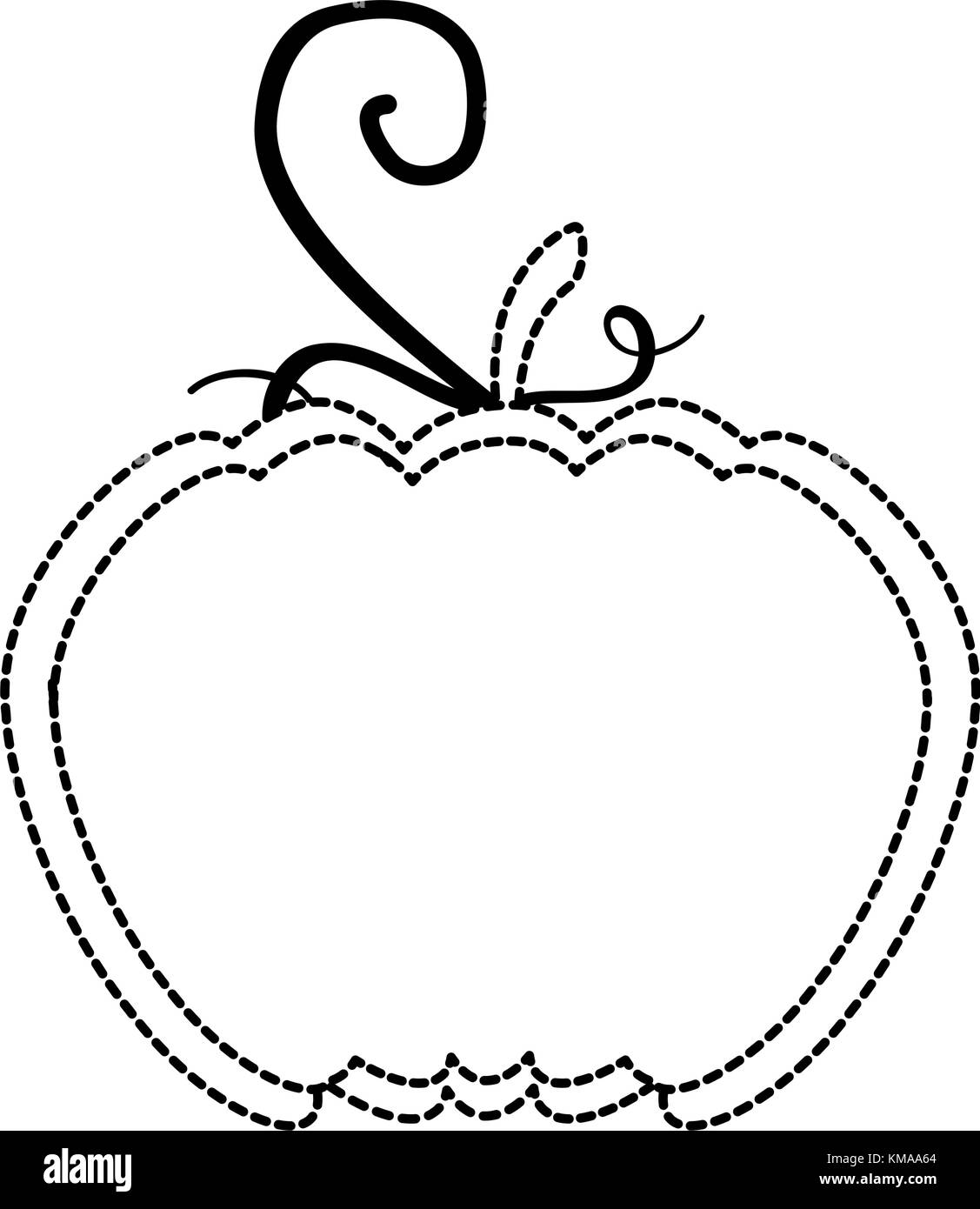 half pumpkin fresh isolated icon vector illustration design Stock ...