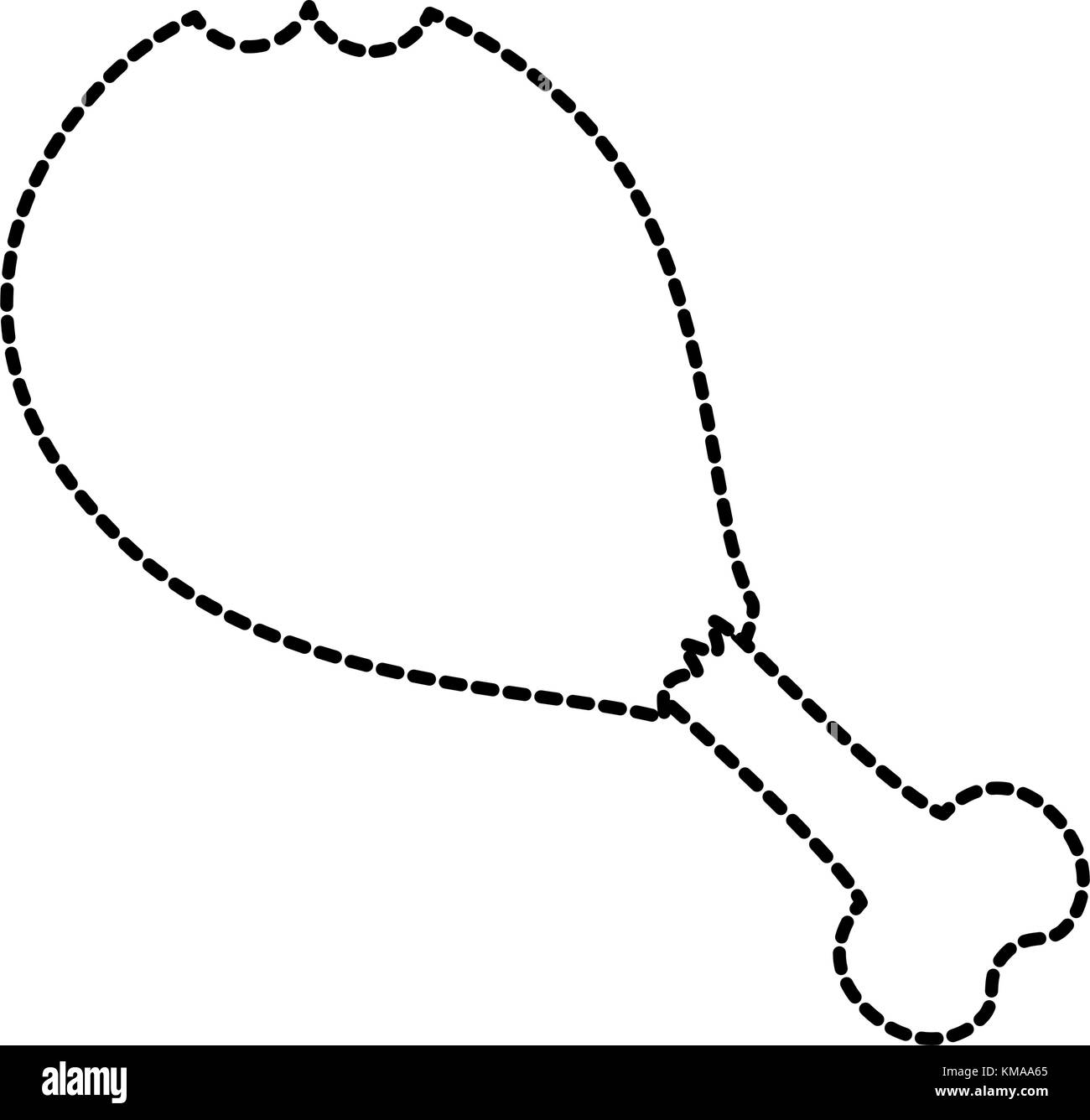 chicken thighs isolated icon vector illustration design Stock Vector ...