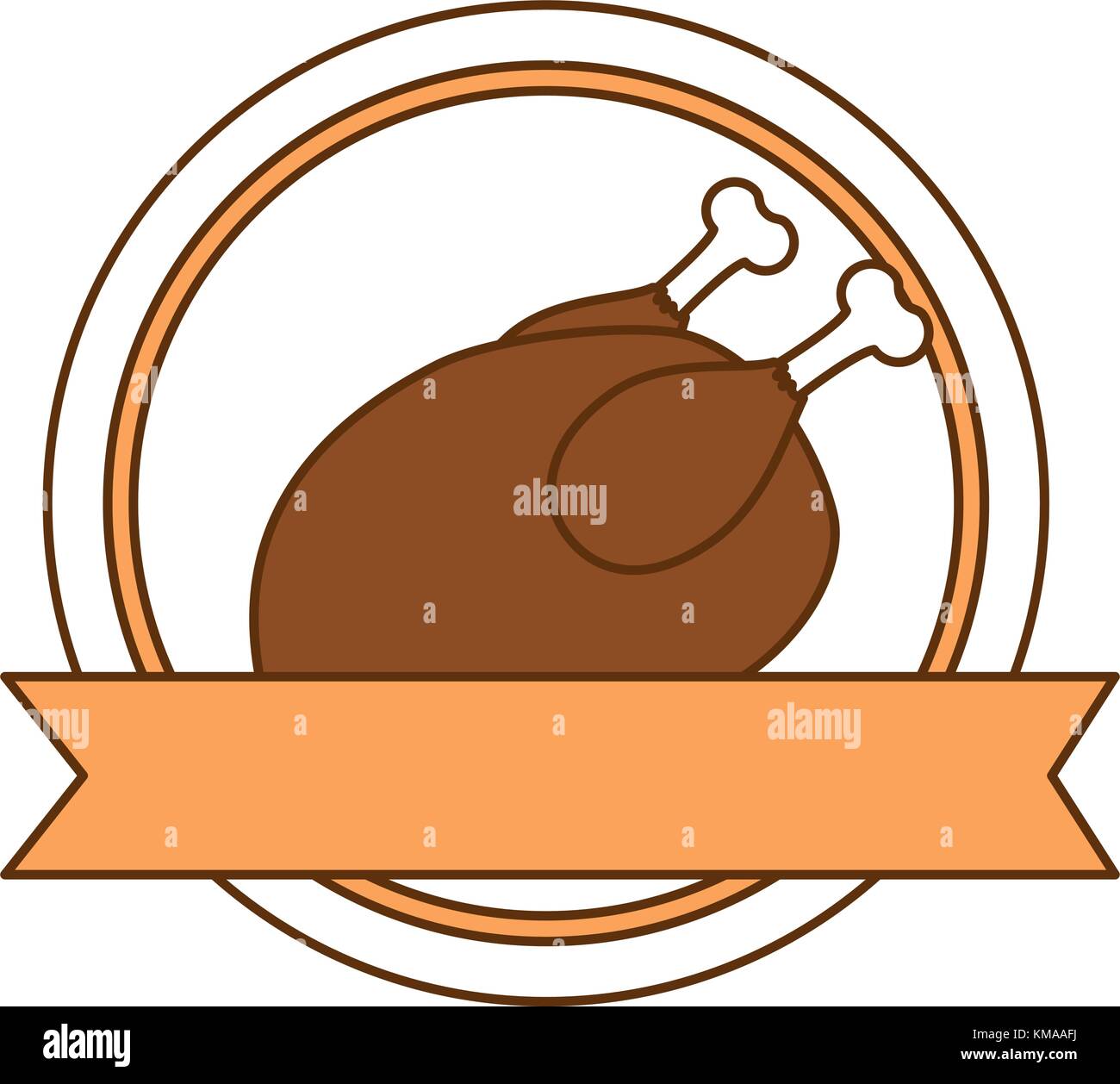 dish with chicken isolated icon Stock Vector Image & Art - Alamy