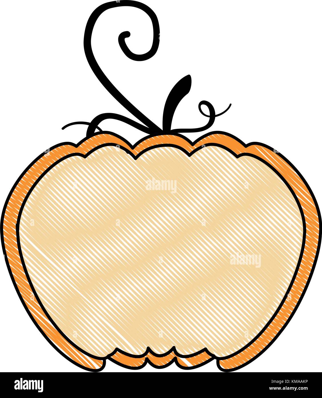 half pumpkin fresh isolated icon Stock Vector Image & Art - Alamy