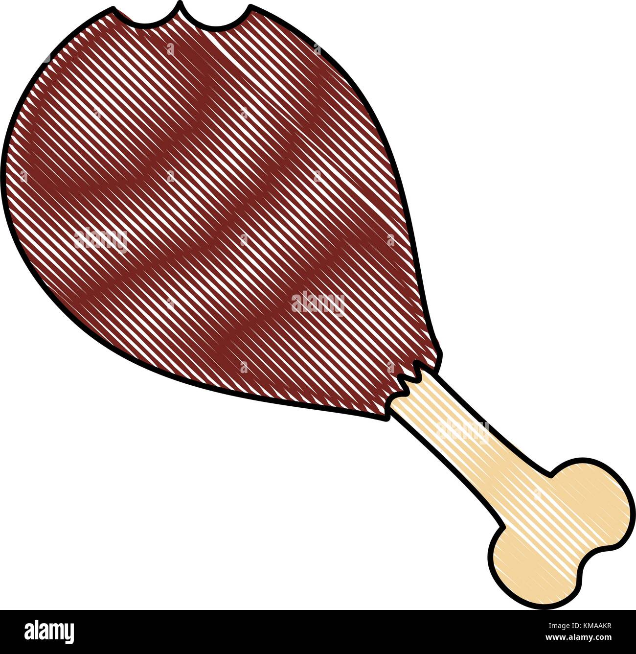 chicken thighs isolated icon Stock Vector Image & Art - Alamy