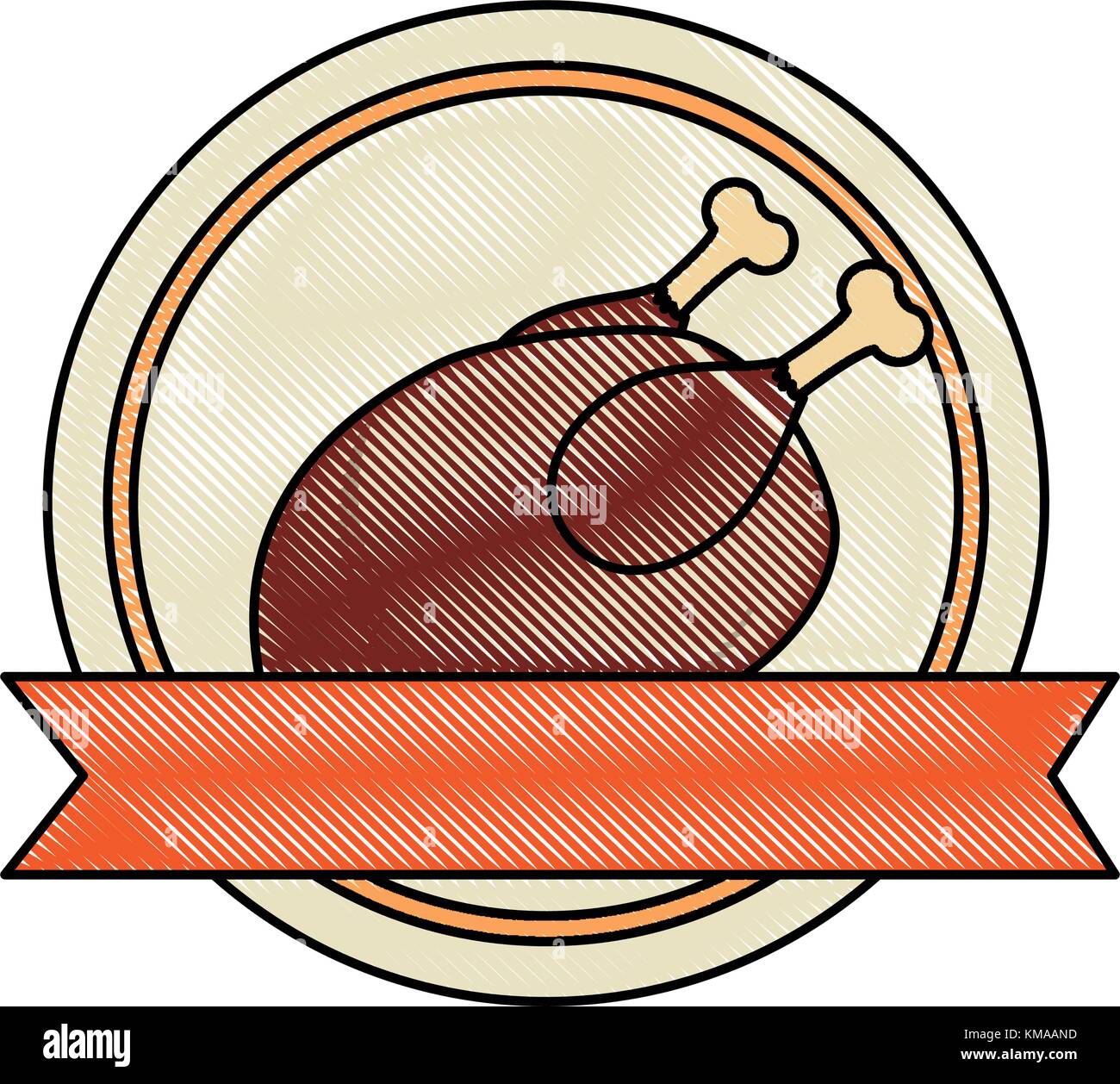 Hen roast Stock Vector Images - Alamy