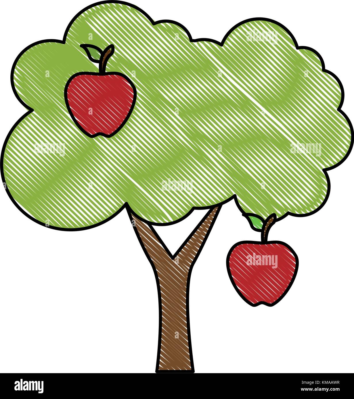 apple tree isolated icon Stock Vector Image & Art - Alamy