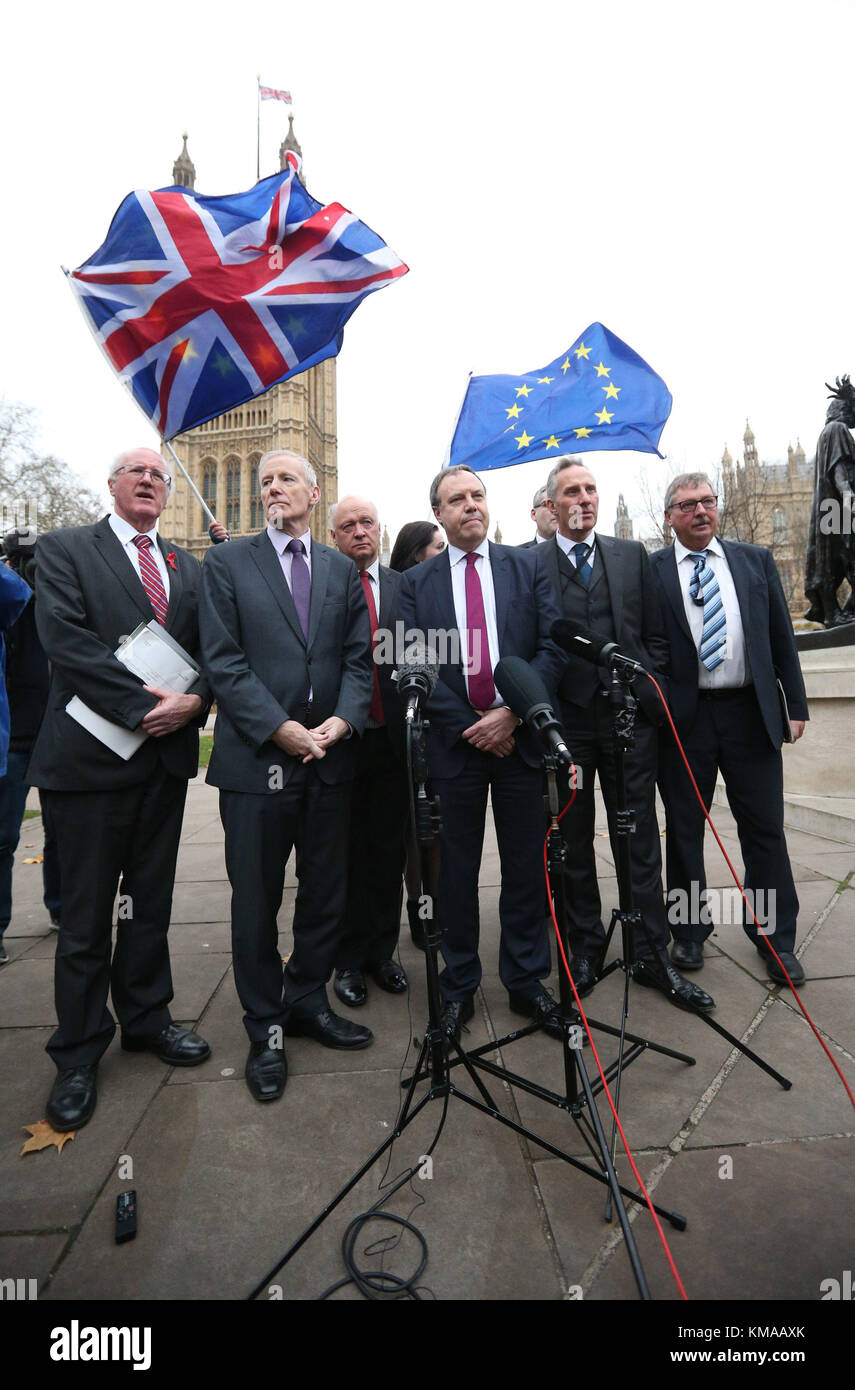 Deputy Leader Nigel Dodds And Fellow Westminster Dup Mps Speaking In