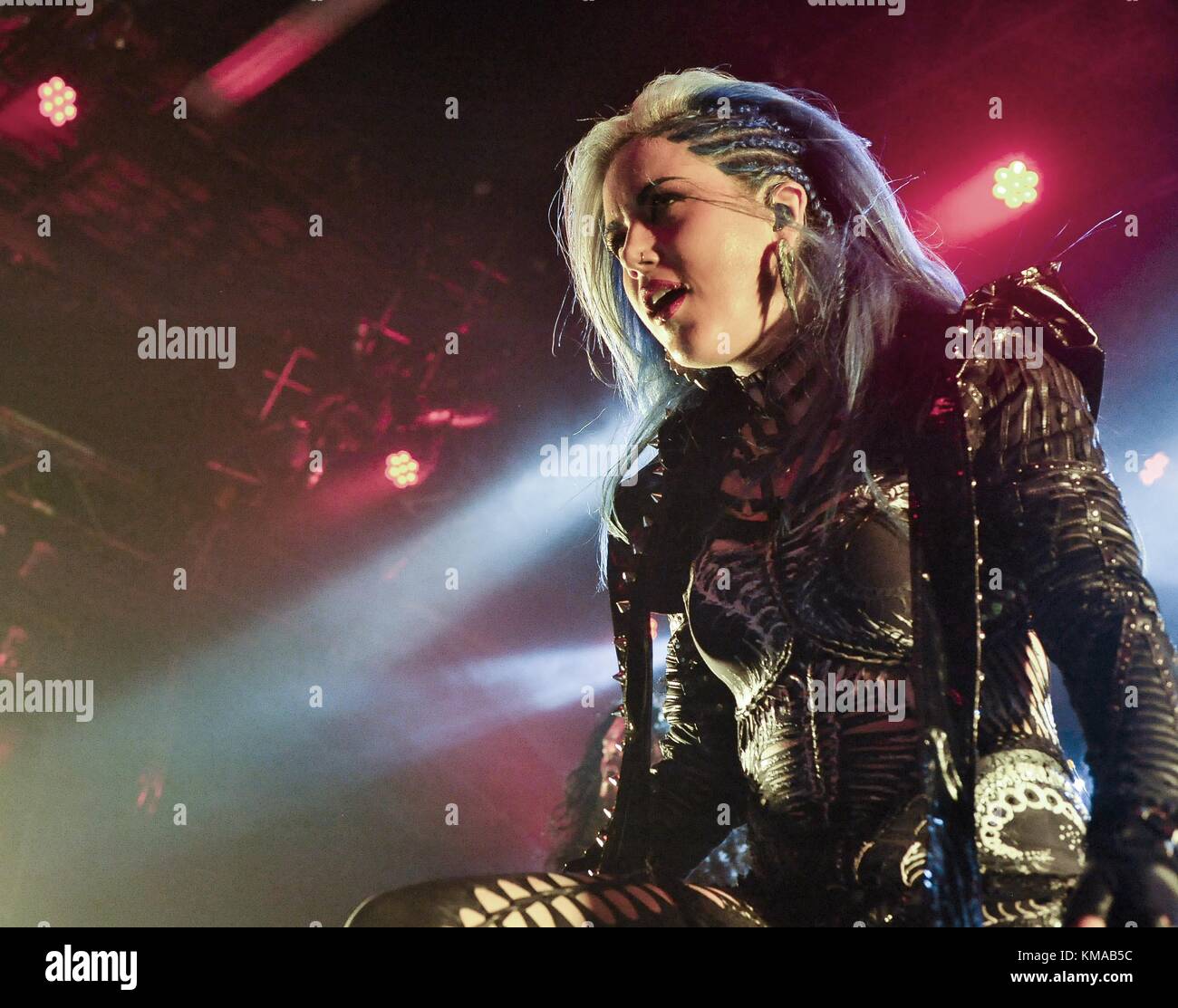 Arch Enemy performs at the Playstation Theater in NYC Featuring: Alissa ...