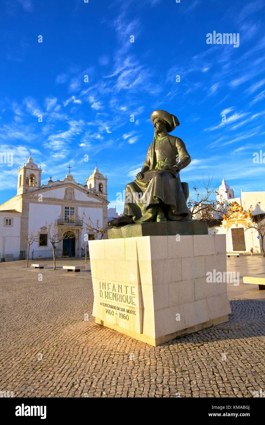 Statue of Prince Henry The Navigator, Lagos, Western Algarve, Algarve ...