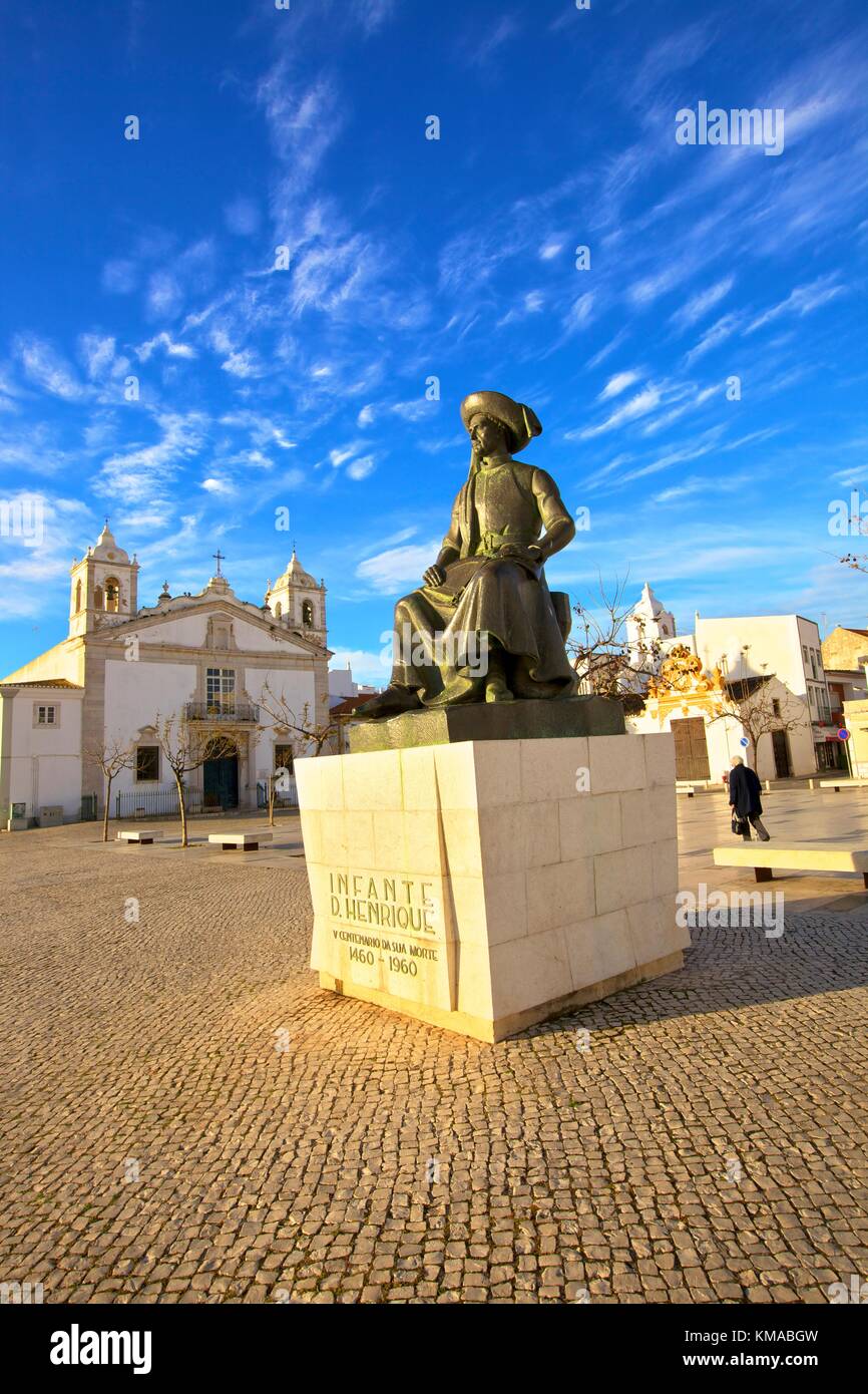 Statue of Prince Henry The Navigator, Lagos, Western Algarve, Algarve ...