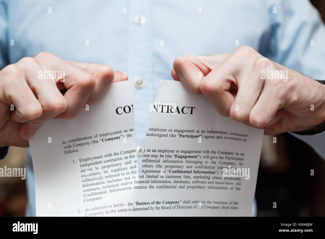 Woman ripping up paper hi-res stock photography and images - Alamy