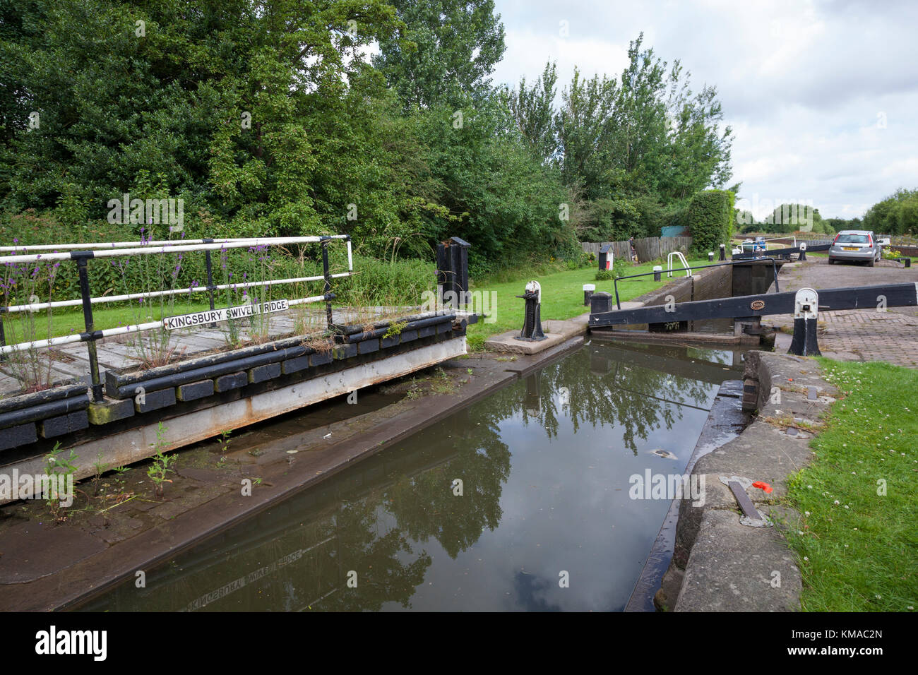 Kingsbury Swivel Bridge and associated lock on the Birmingham & Fazeley ...