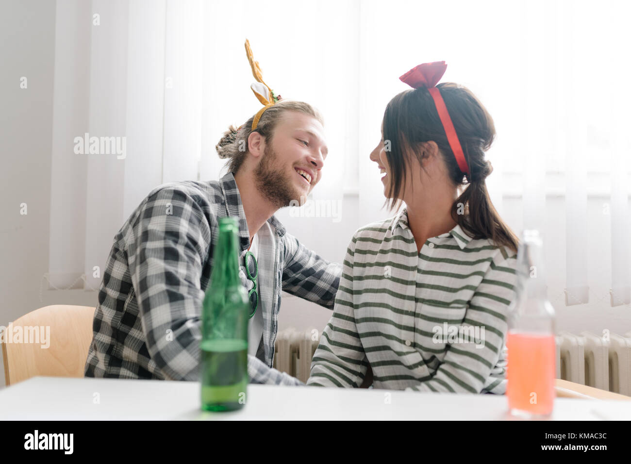 Office flirting hi-res stock photography and images - Alamy