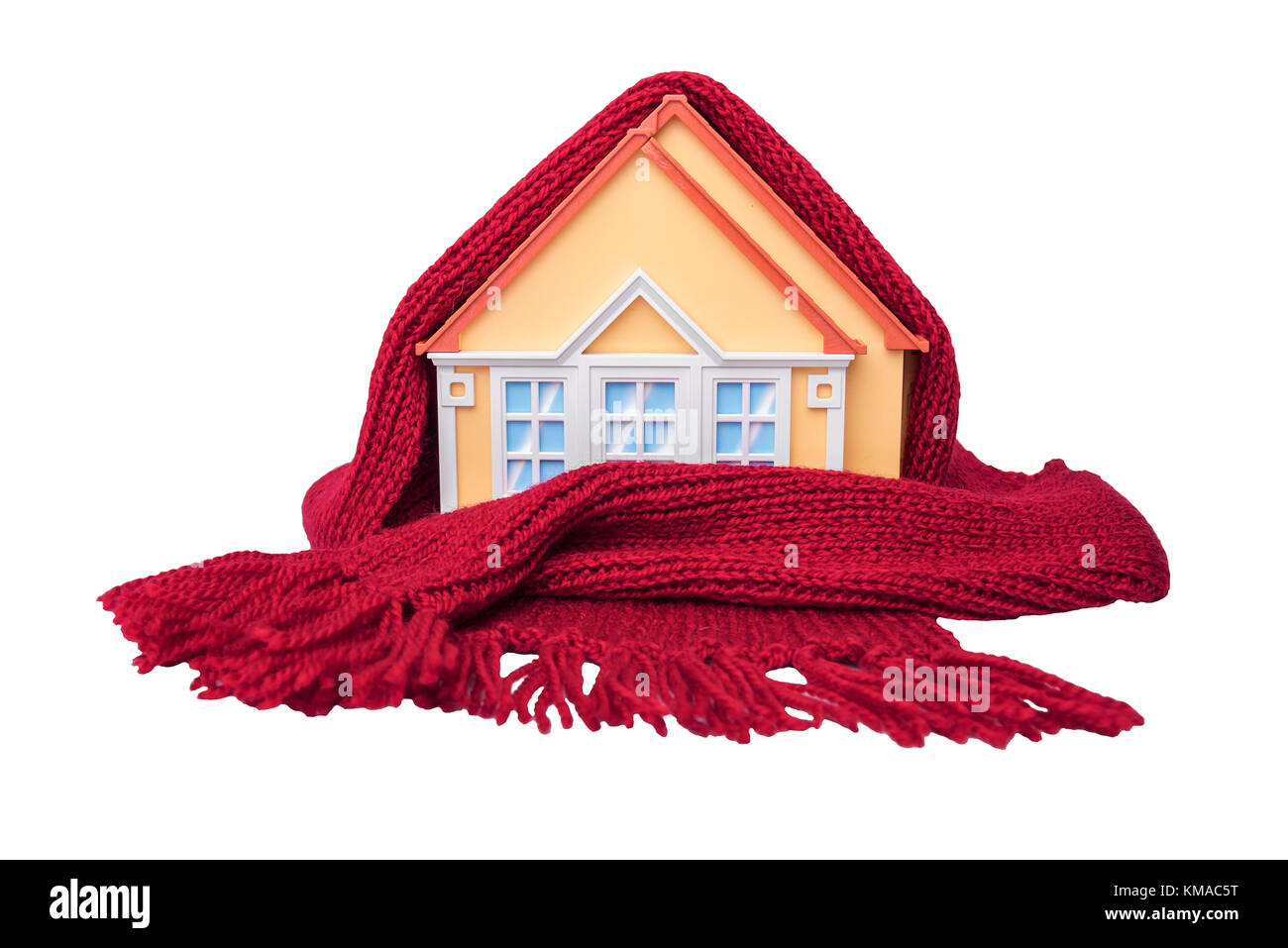 House is wrapped in a scarf Stock Photo - Alamy
