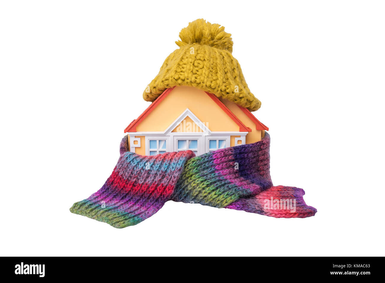 House is wrapped in a scarf Stock Photo - Alamy