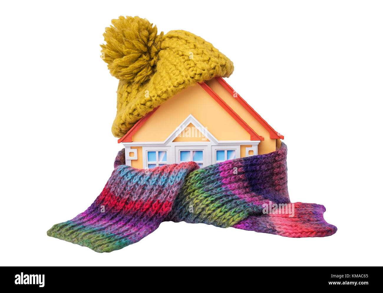 House is wrapped in a scarf Stock Photo - Alamy