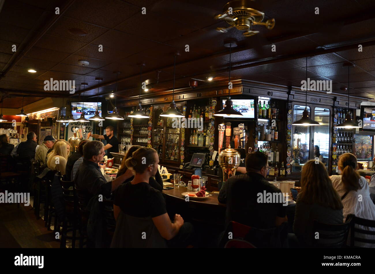 Interior of the Union Oyster House Boston Mass Stock Photo - Alamy