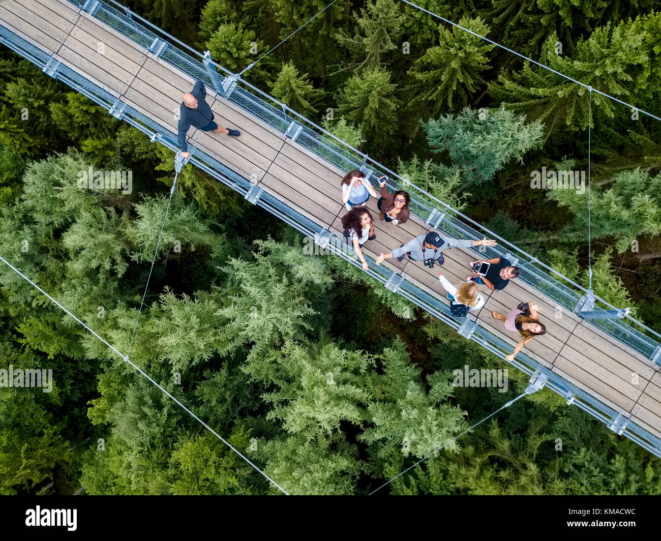 Geierlay footbridge hi-res stock photography and images - Alamy
