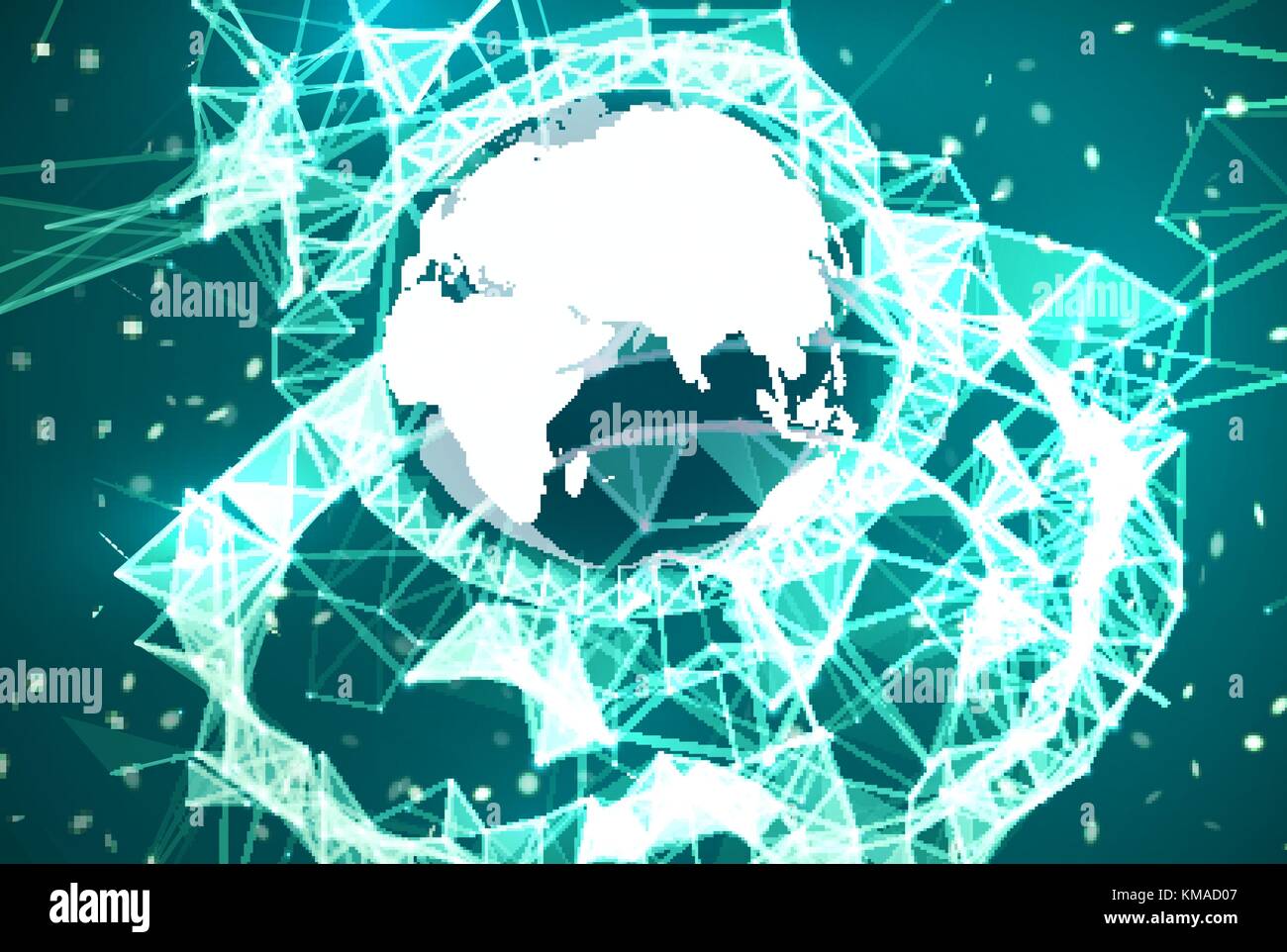 Global network connection background Stock Vector Image & Art - Alamy