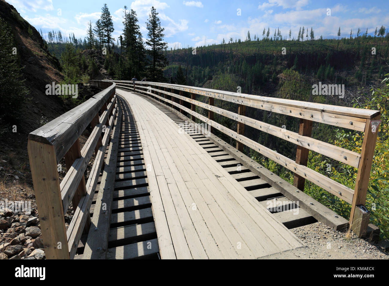 The Myra Canyon Wooden Trestle railway, Kettle Valley Railway, Myra Canyon, Kelowna City ...