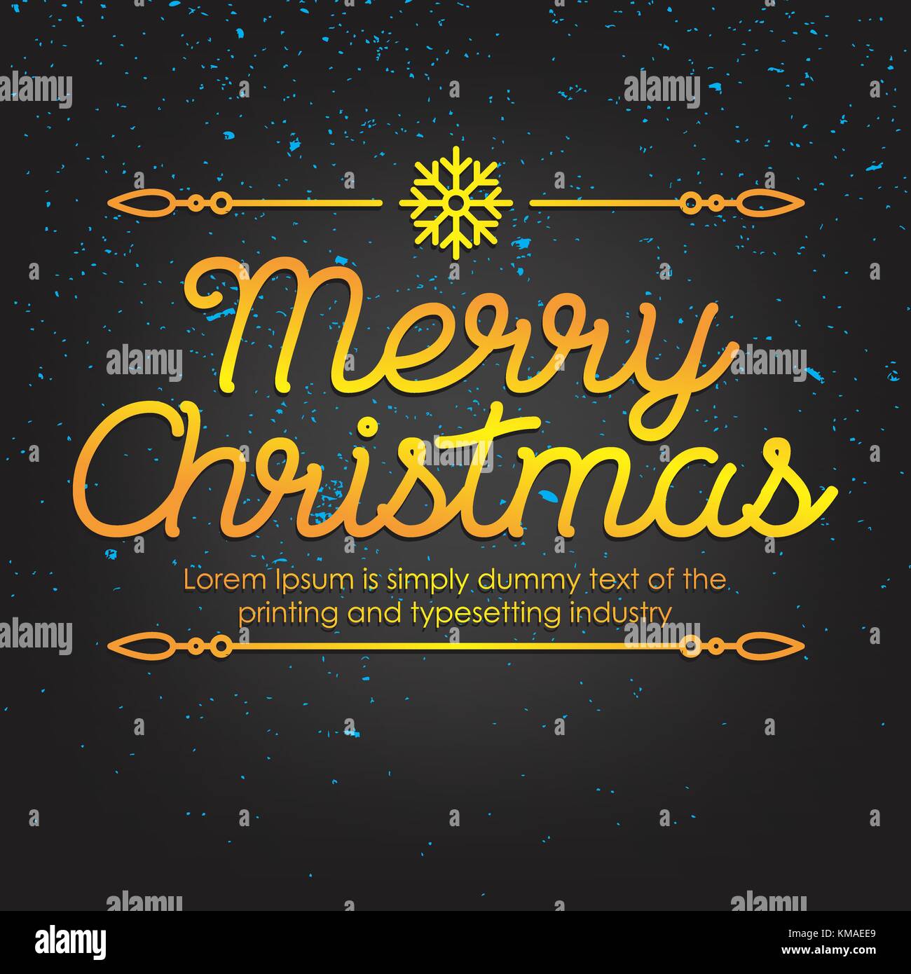 Merry Christmas Gold Lettering Greeting Card Set Stock Photo - Alamy