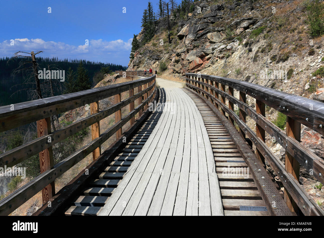 The Myra Canyon Wooden Trestle railway, Kettle Valley Railway, Myra Canyon, Kelowna City ...