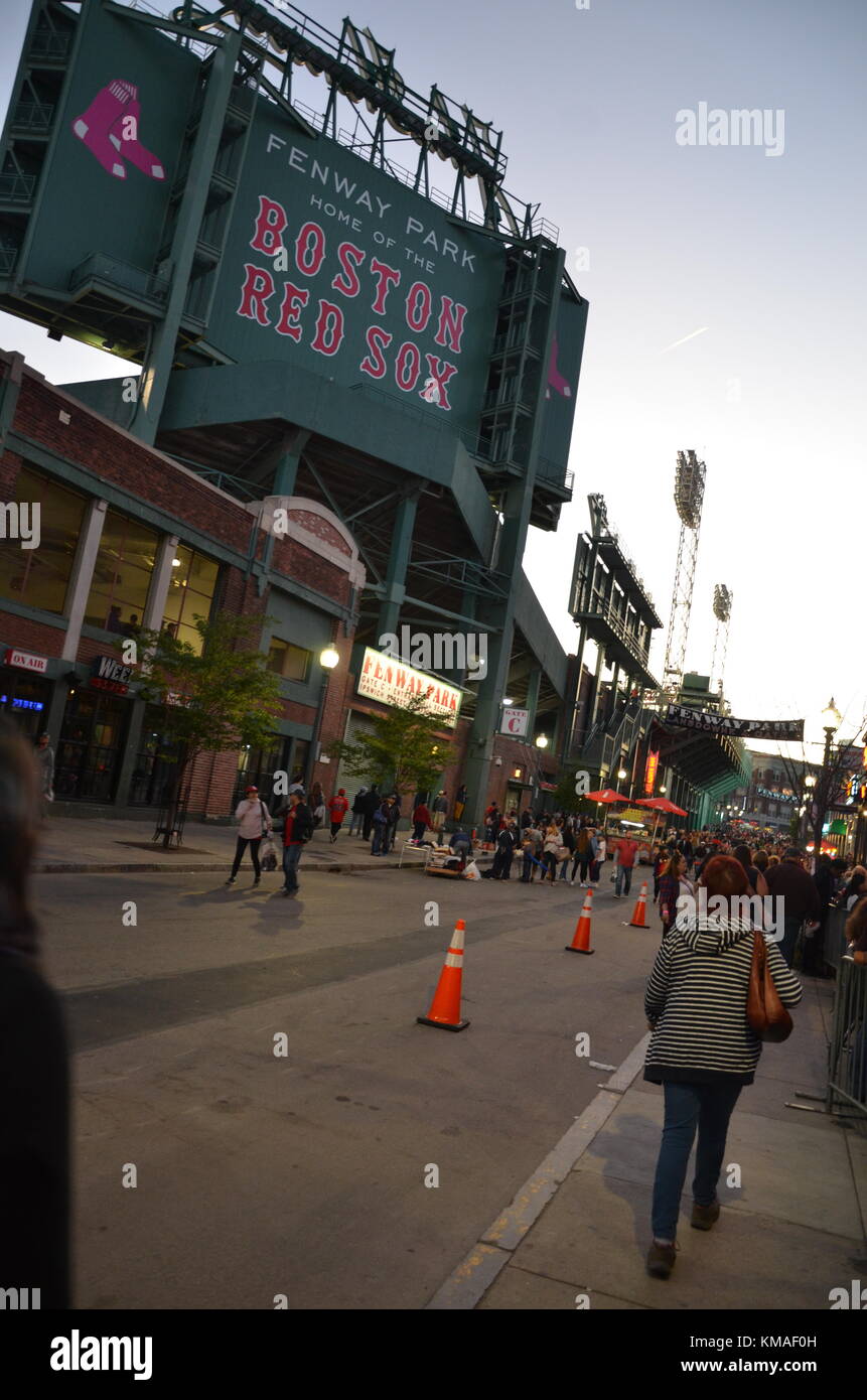 Exterior of Fenway Park, home of the Boston Red Sox, Yawkey Way, Boston, Mass Stock Photo - Alamy