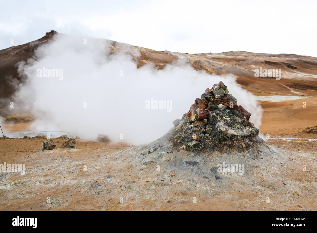 Namafjall geothermal area in North of Iceland Stock Photo - Alamy