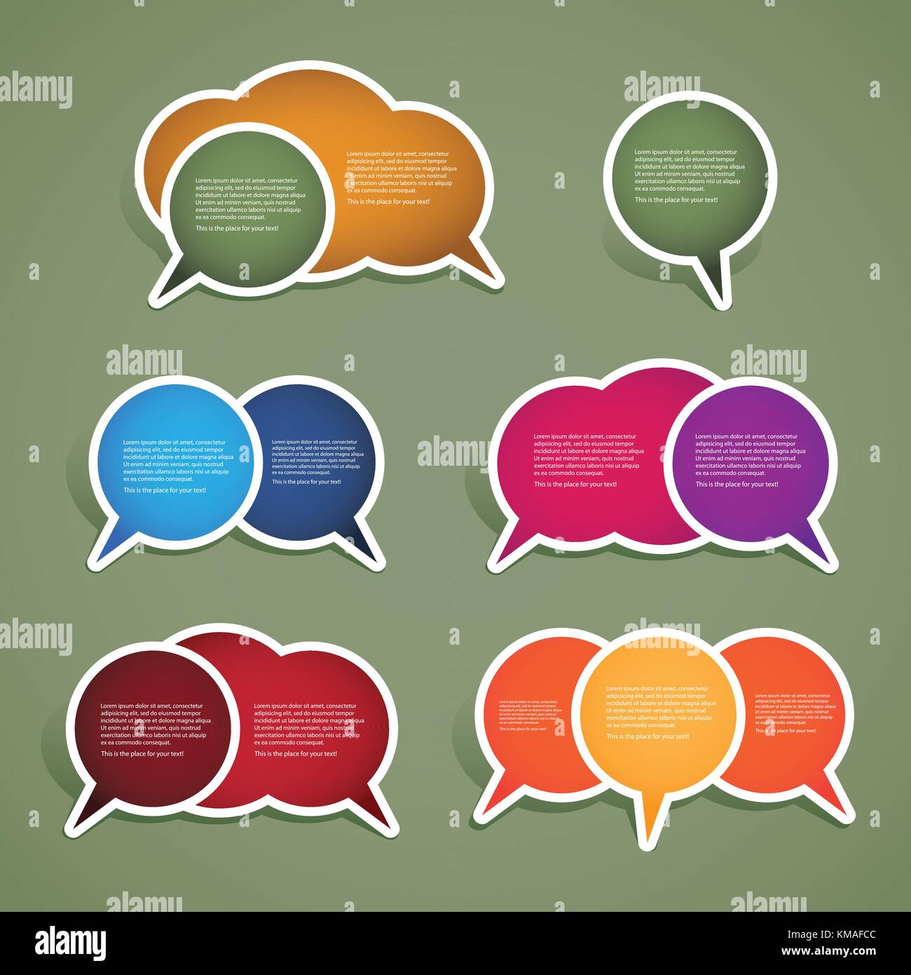 Colorful Labels, Speech Bubbles and Tags Vector Design Stock Vector ...