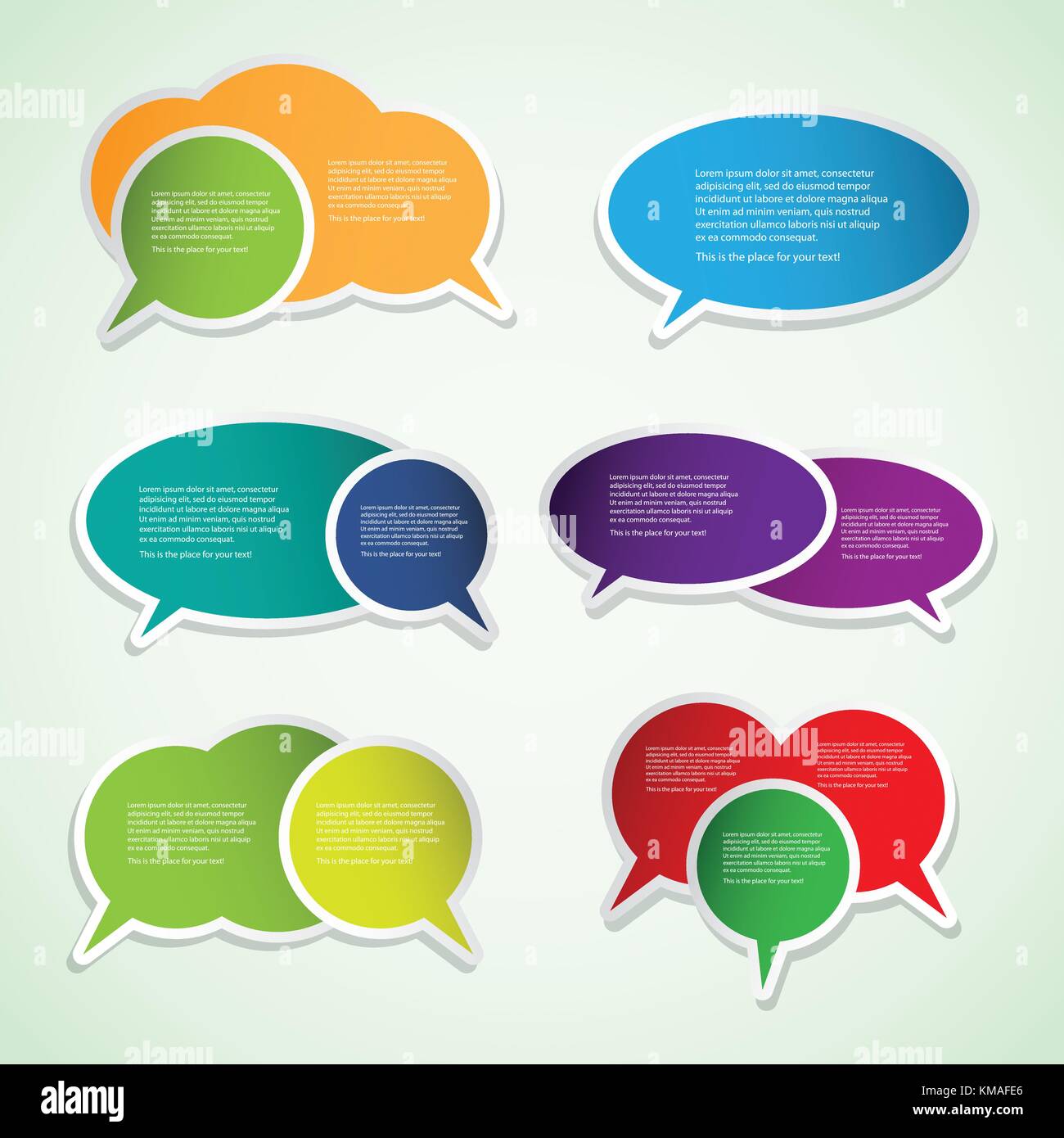 Colorful Labels, Speech Bubbles and Tags Vector Design Stock Vector ...