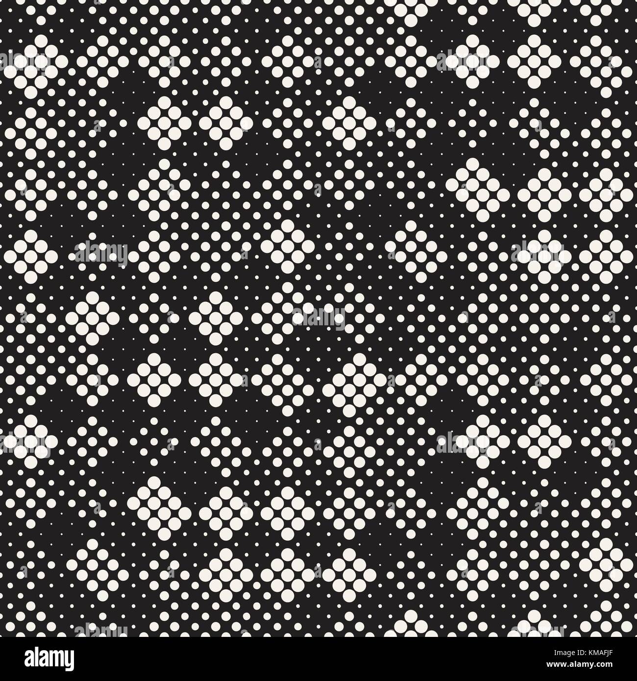 Modern Stylish Halftone Texture. Endless Abstract Background With ...