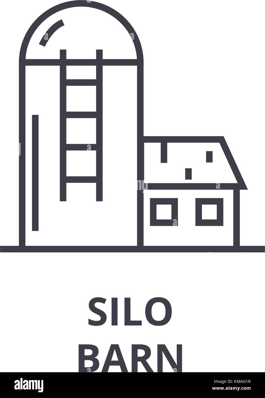 Old silo silos Stock Vector Images - Alamy