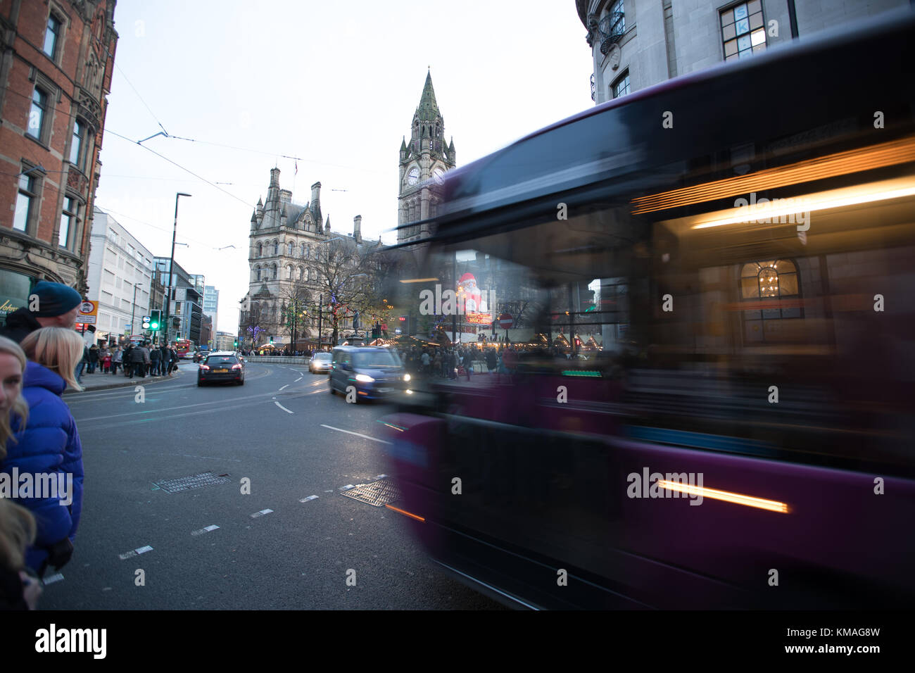 Shoppers And Revellers At Manchester Christmas Markets Around The City ...