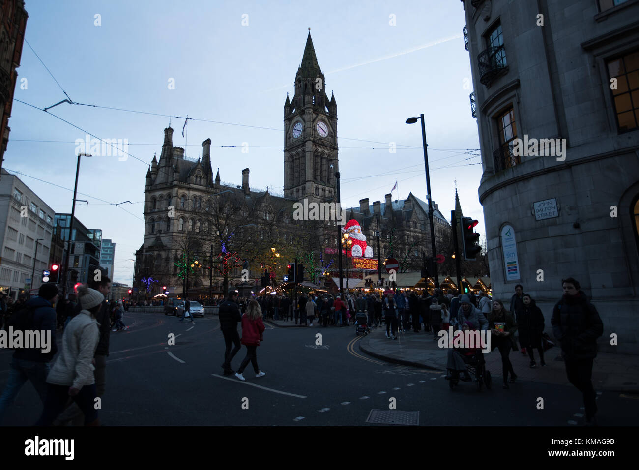Shoppers And Revellers At Manchester Christmas Markets Around The City ...